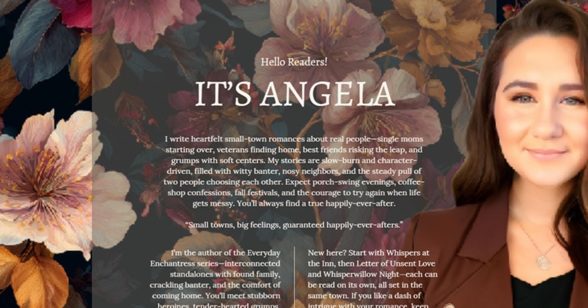 Angela Heartwell | Author of Cozy Romance & Magical Small Towns